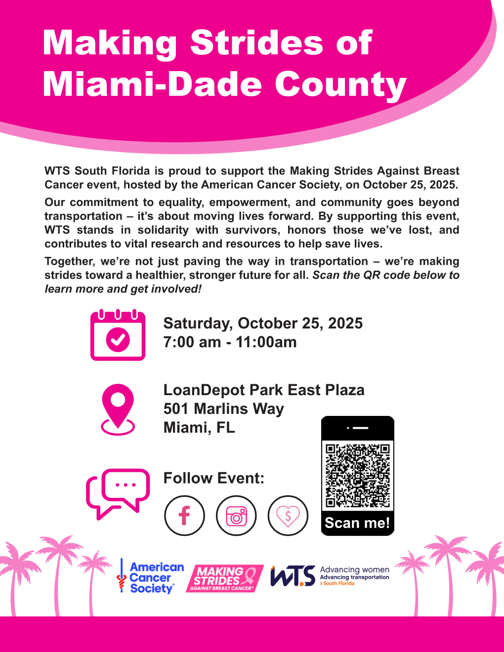 Making Strides of Miami-Dade County | American Cancer Society | WTS