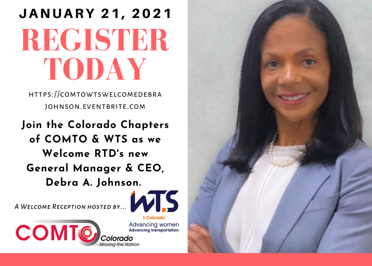COMTO + WTS CO Welcome Reception for Debra A. Johnson, RTD GM/CEO | WTS