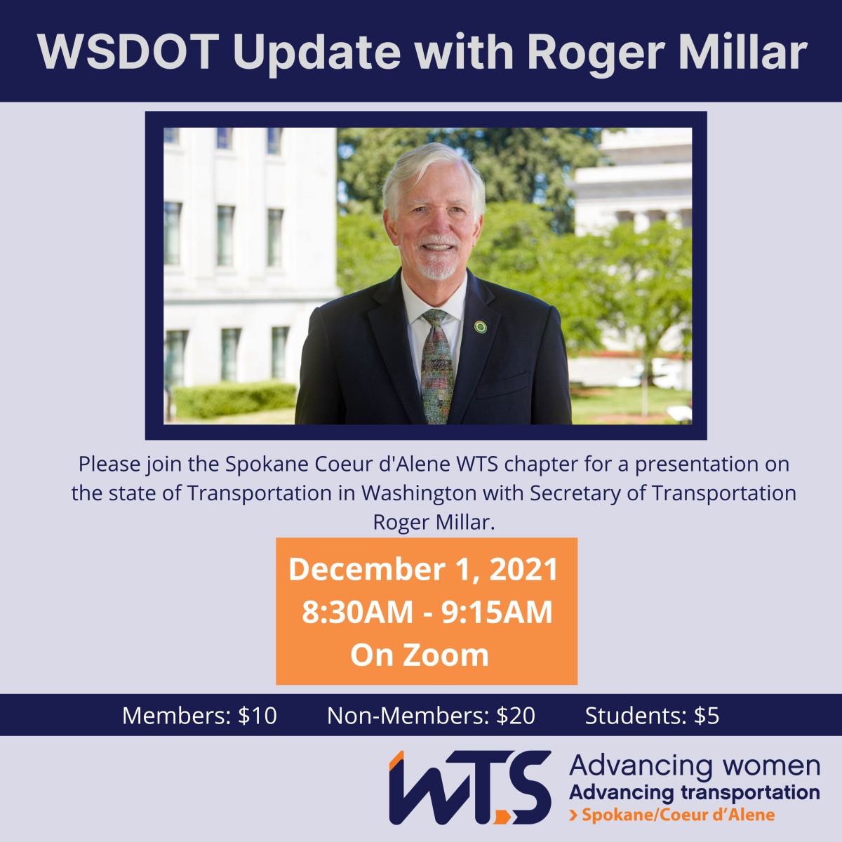 WTS Spokane/Coeur d'Alene: WSDOT Update with Roger Millar | WTS